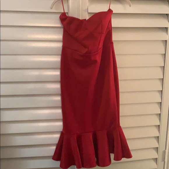 Express | Dresses | Express Red Party Dress | Poshmark